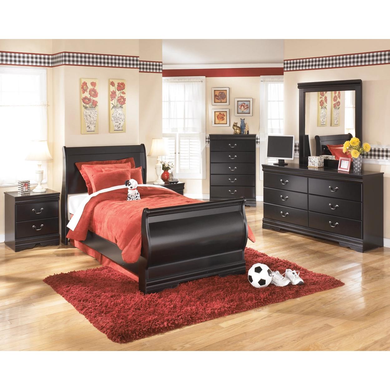 Signature Design by Ashley Huey Vineyard B128 6 pc Twin Sleigh Bedroom